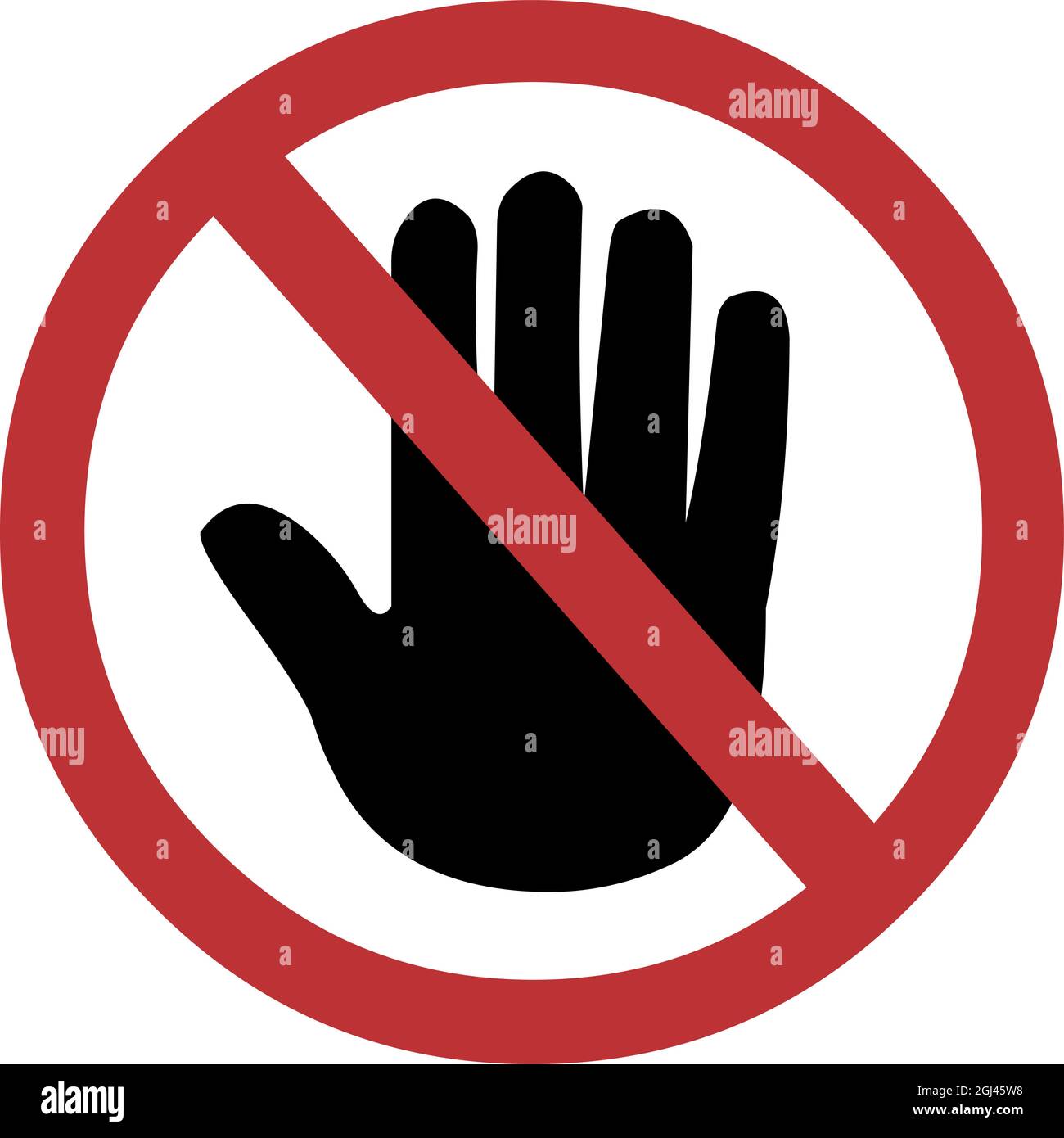 Est interdit Banque d'images vectorielles - Alamy