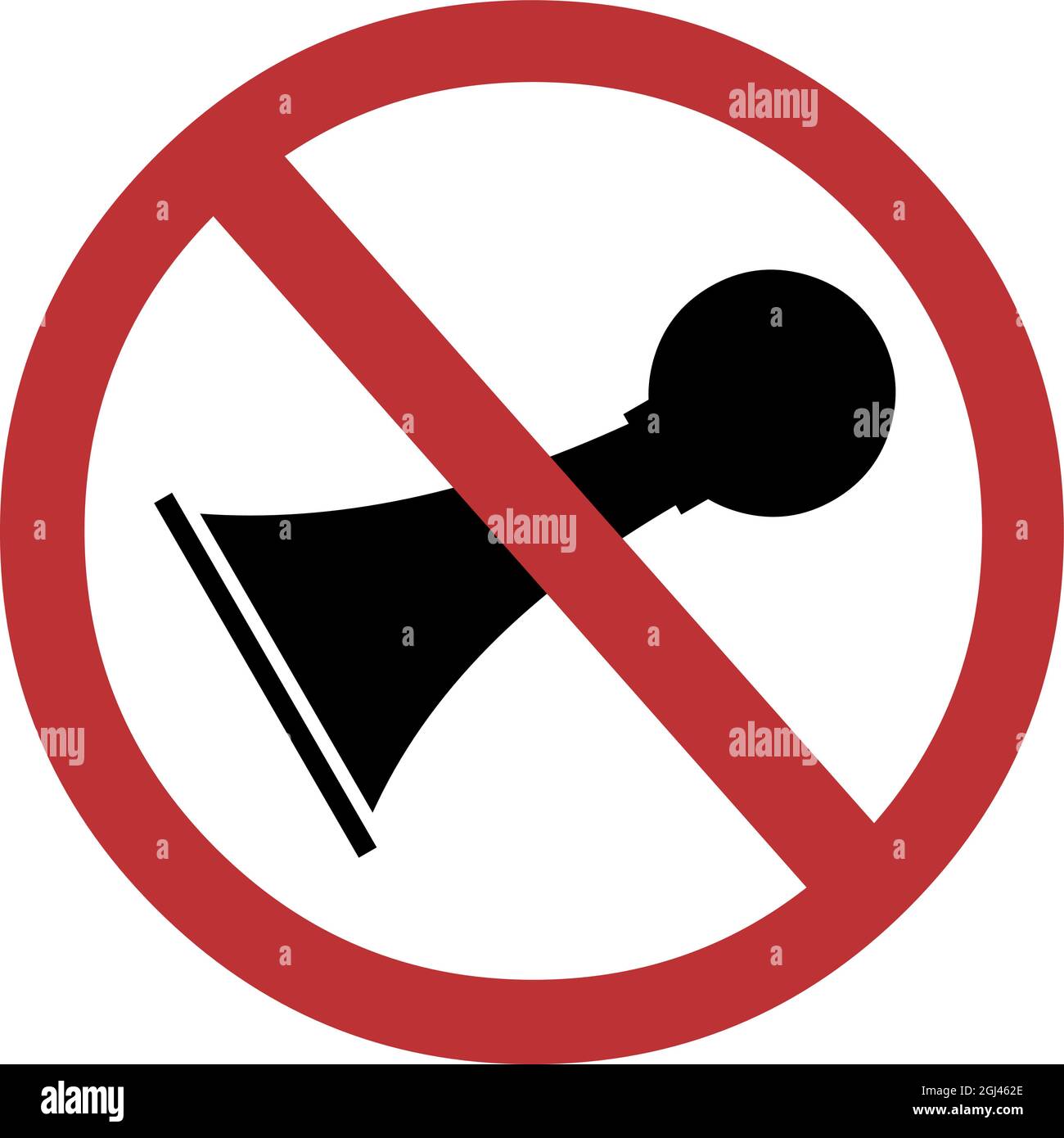 Silhouette de klaxon Banque d'images vectorielles - Alamy