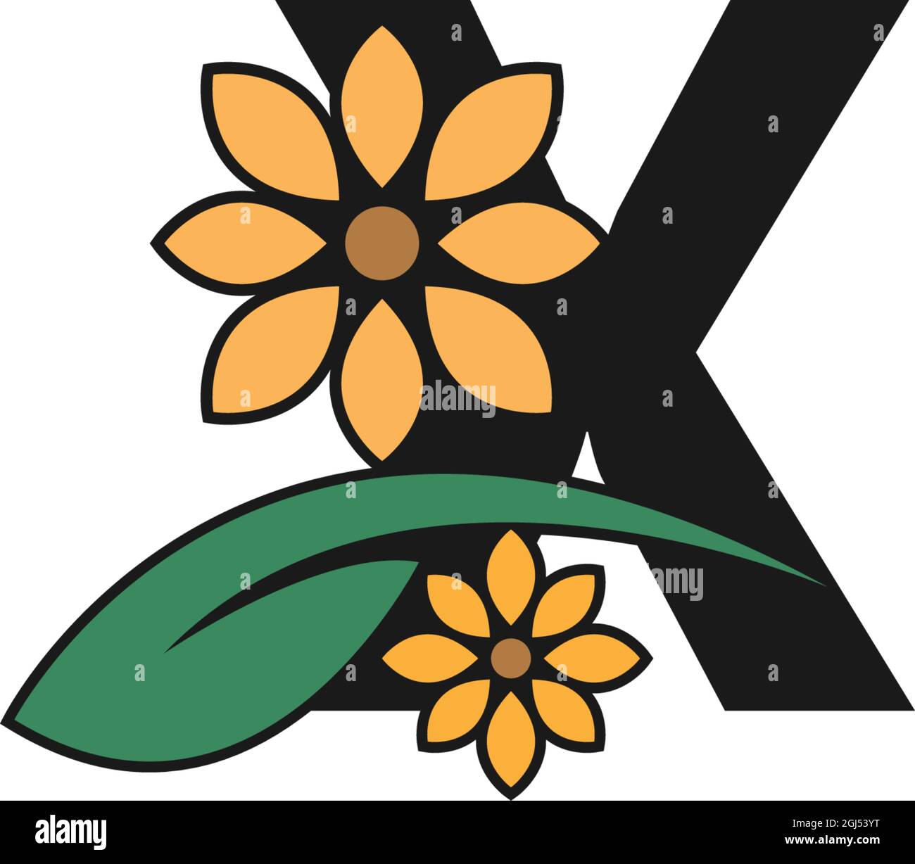 Fleurs J Banque d'images vectorielles - Alamy