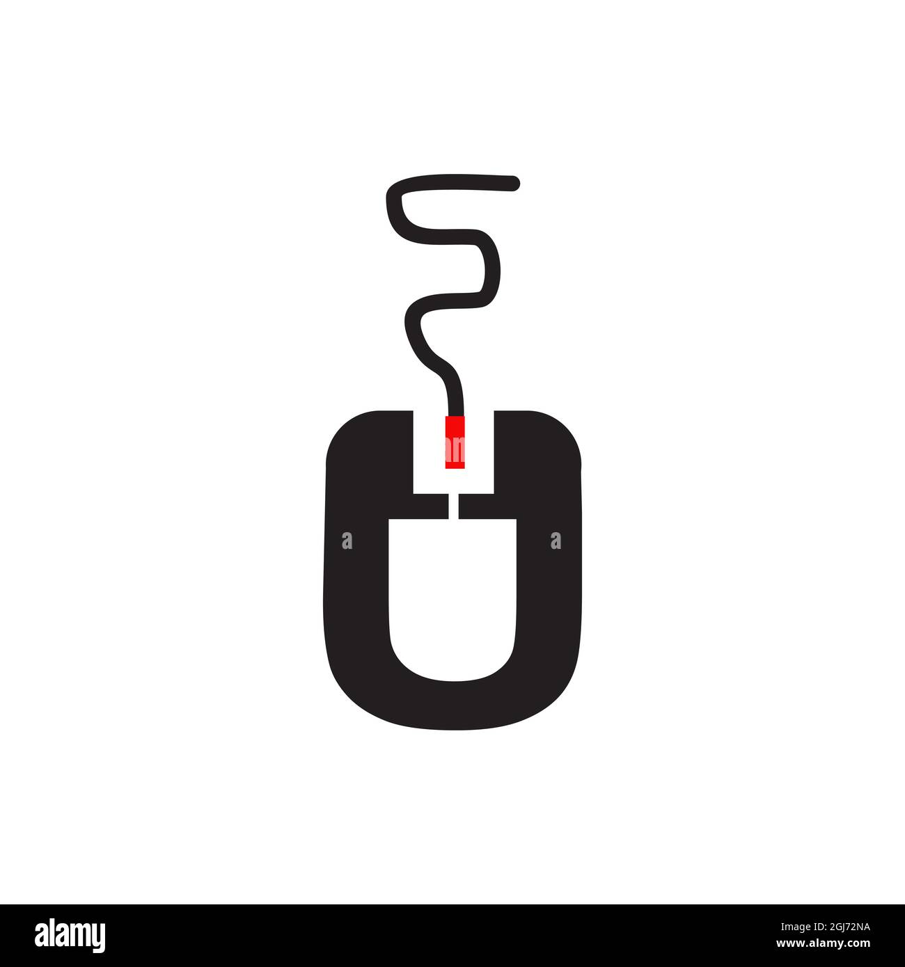 Logo de souris d'ordinateur Banque d'images vectorielles - Alamy