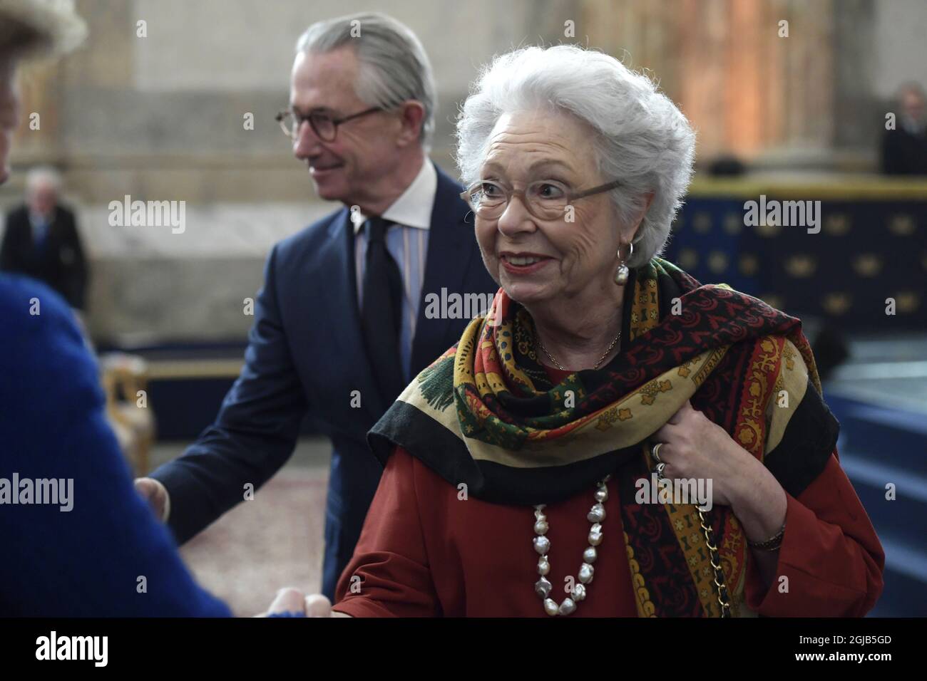 STOCKHOLM 20180205 la princesse Christina, Mme Magnuson, et le mari ...