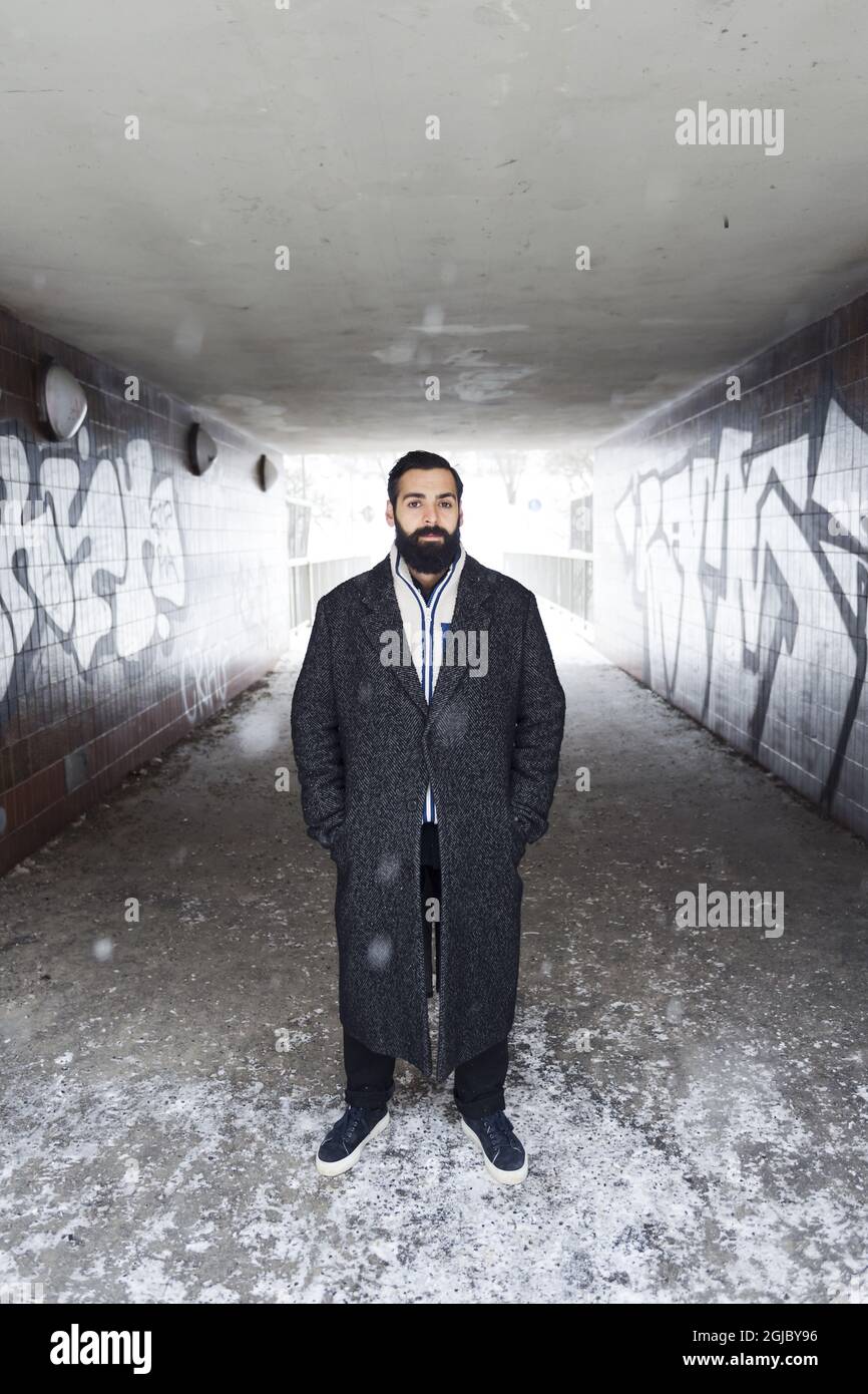 STOCKHOLM 20190130 Ardalan Esmaili, acteur suédois-iranien. Il est l'un ...