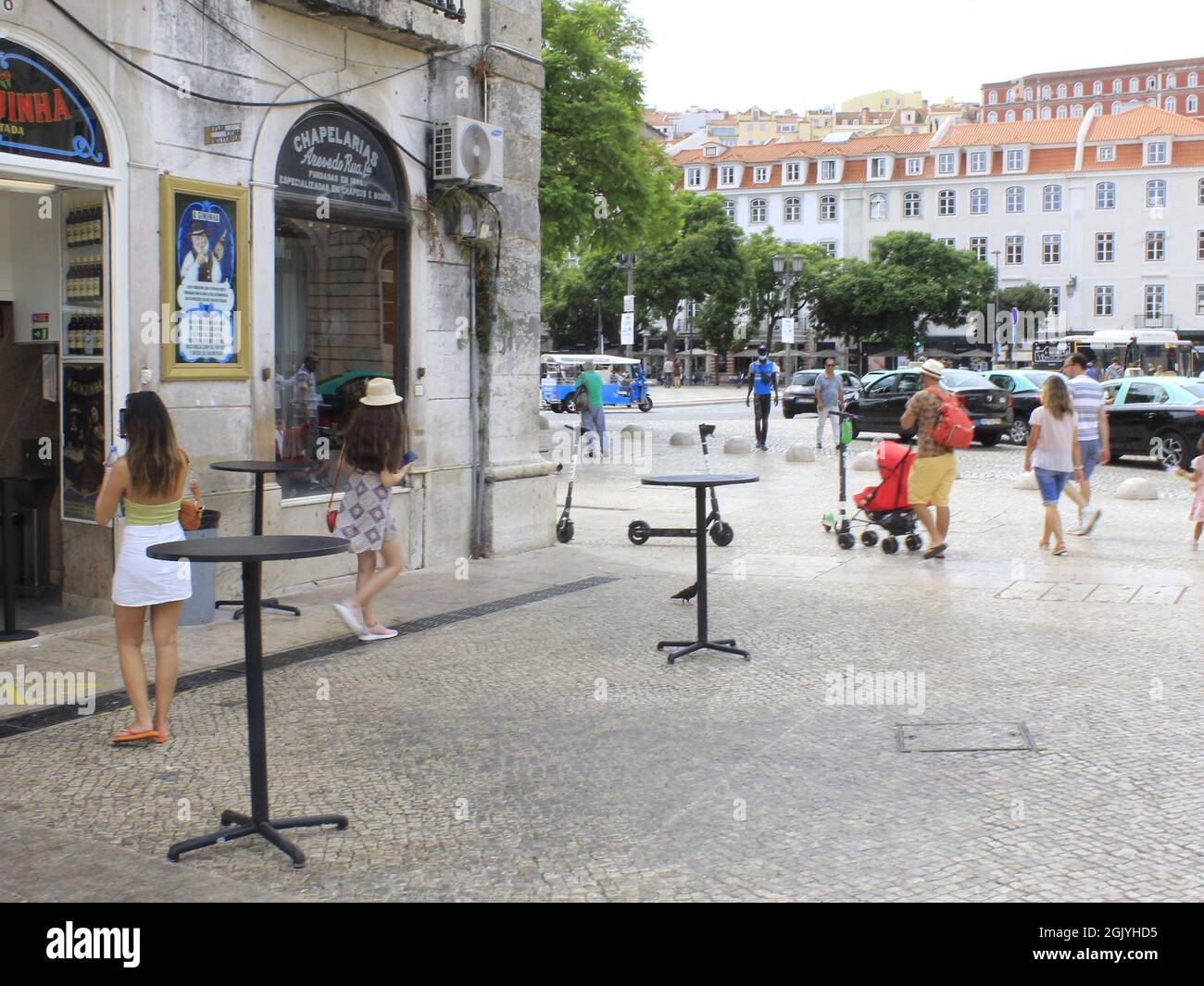 Lisbonne, Portugal. 12 septembre 2021. (INT) mouvement des gens à ...