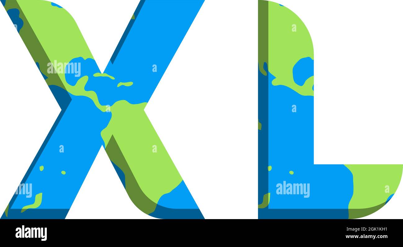 Logo XL initial avec style World Map, logo de l'entreprise Image ...