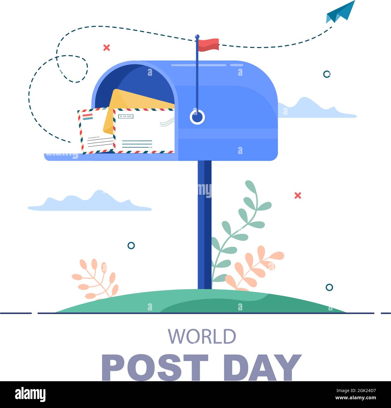 Journée mondiale de la poste contexte qui est célébré le 9 octobre avec ...