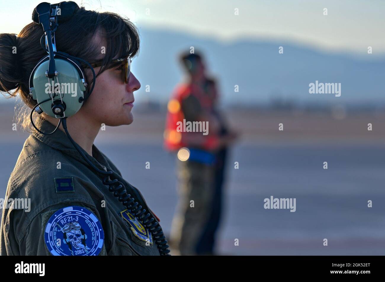 Le capitaine Autumn Gilson, pilote du 20e Escadron d'bombardiers ...