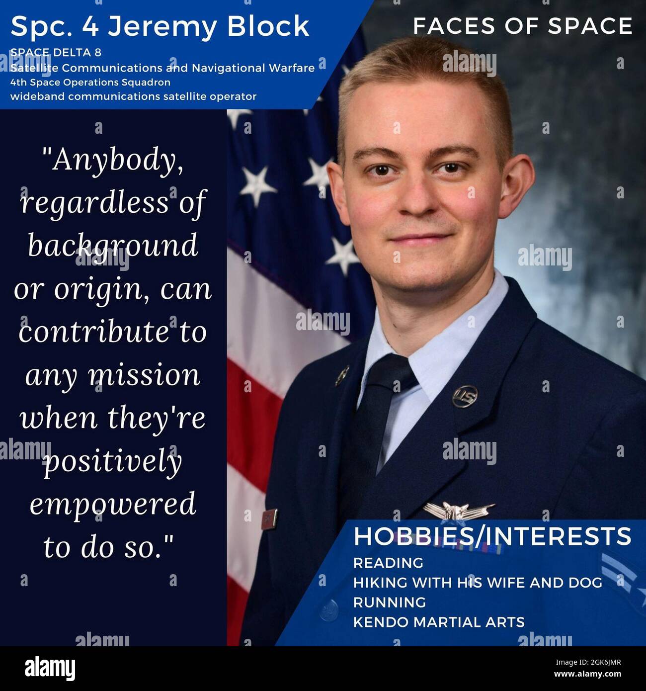 BASE DE LA FORCE SPATIALE SCHRIEVER, Colorado – US Space Force SPC. 4 ...