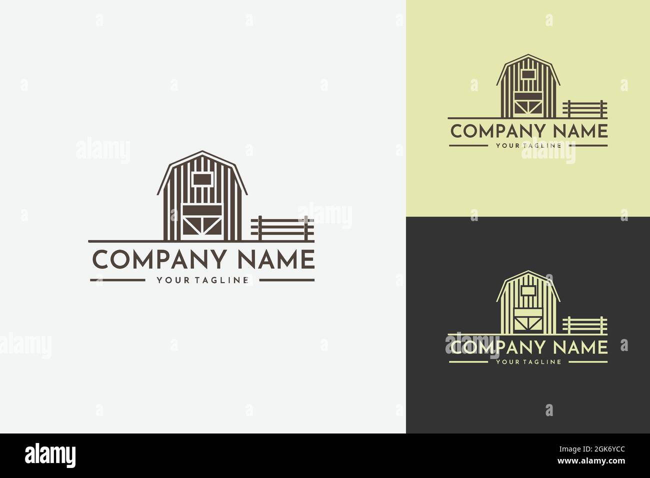 Modèle de design de logo de maison de ferme vintage pour entreprise ...