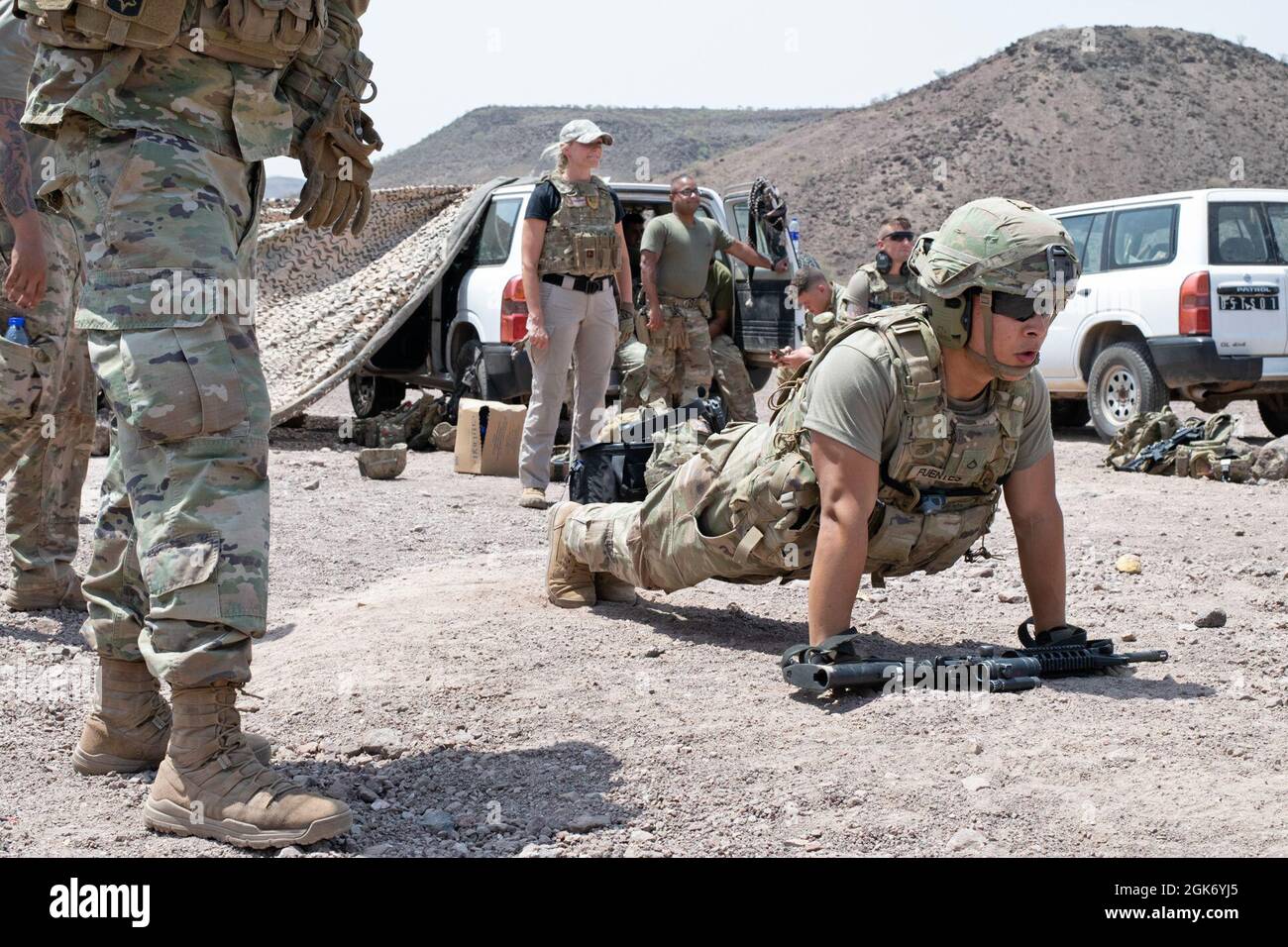 ARTA, Djibouti (19 août 2021) SPC de l'armée américaine. Magnel Fuentes ...