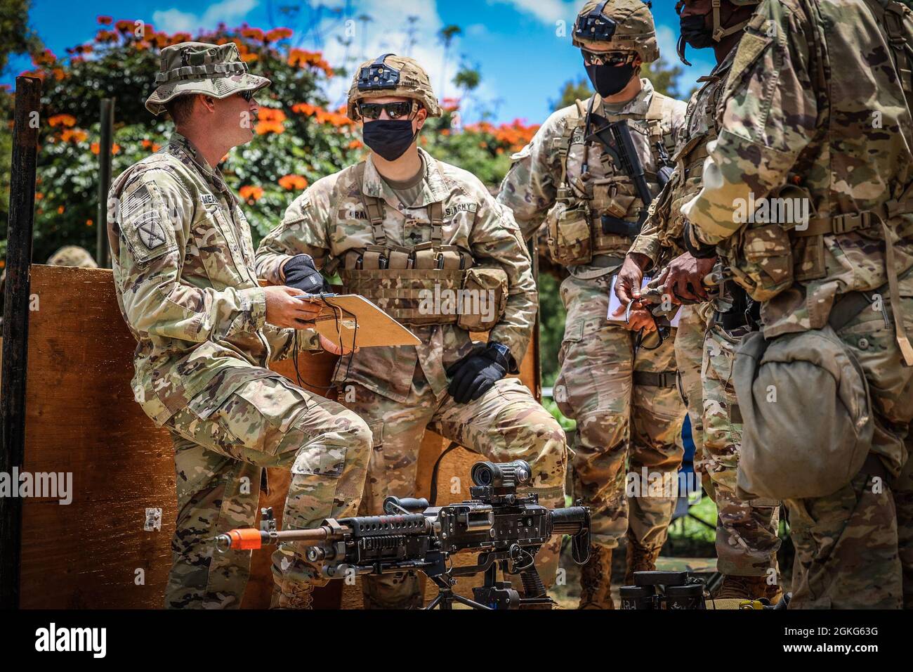Casernes de Schofield, HI — des soldats de la 25e division d'infanterie ...