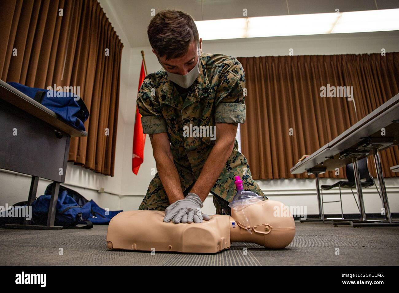 Sergent du corps des Marines des États-Unis Michael porter, chef d ...
