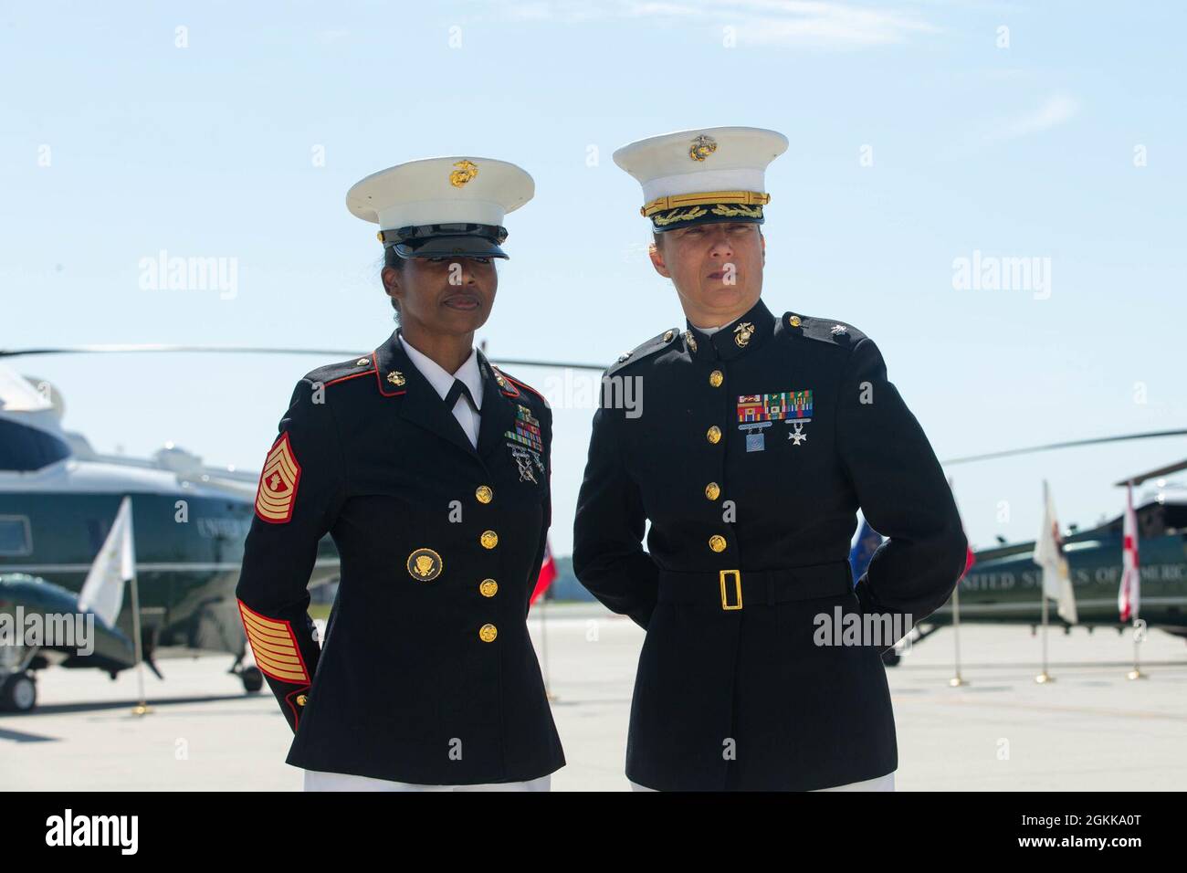 Maître de Gunnery du corps des Marines des États-Unis Sgt. Cassandrea ...