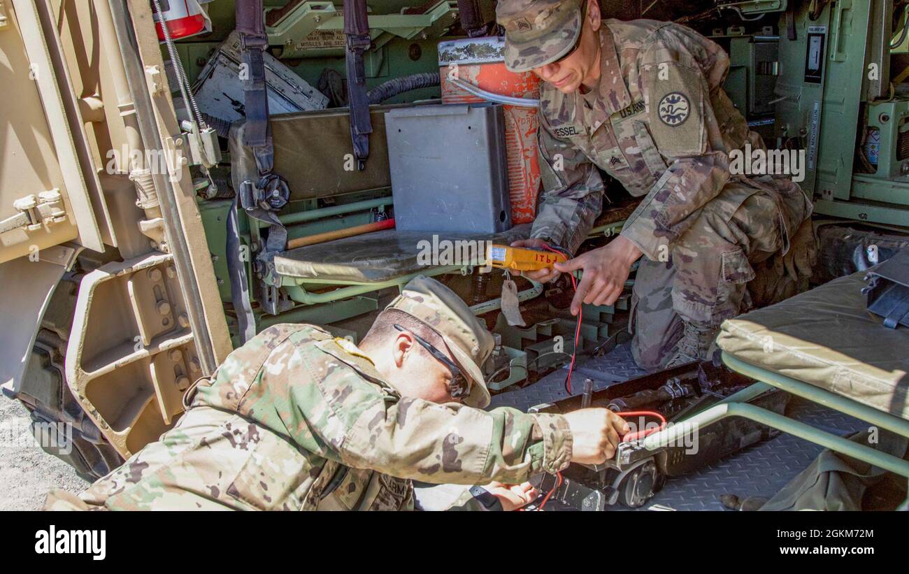 Garde nationale de l'armée de l'Oregon SPC. James Sinclair et Sgt ...