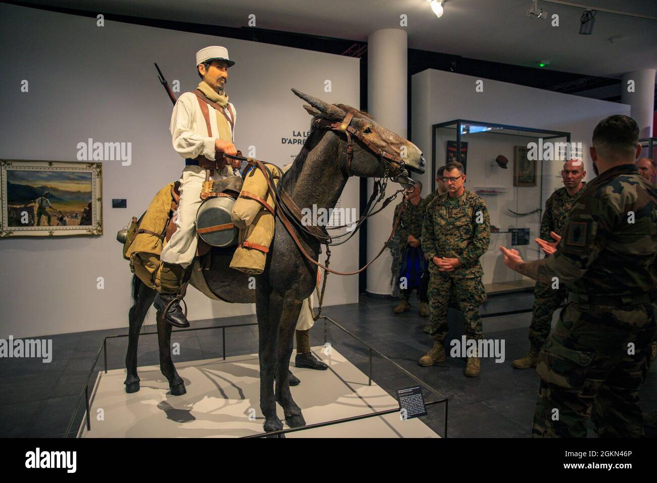 Le major général Francis Donovan, commandant général de la division ...