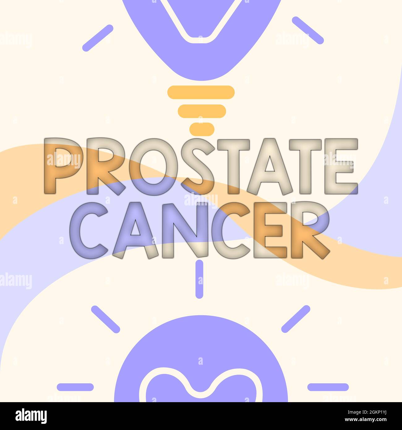 Panneau de texte indiquant cancer de la prostate. Salon d'affaires le ...