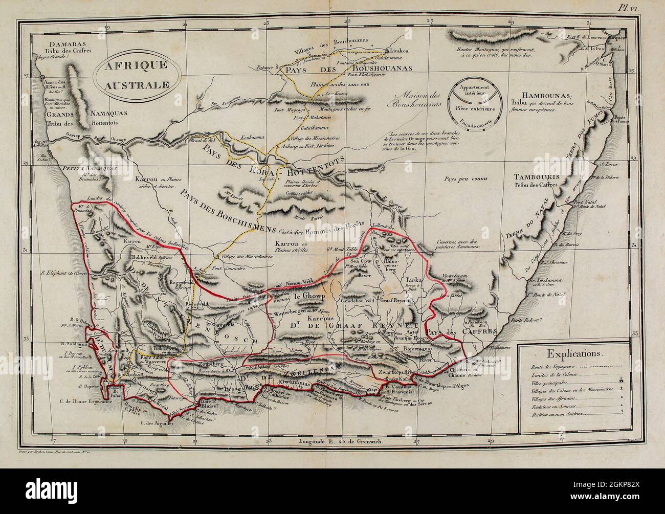 Carte du livre Voyage à la Cochinchine par les les les de Madère, de Ténériffe et du Cap Verd ...