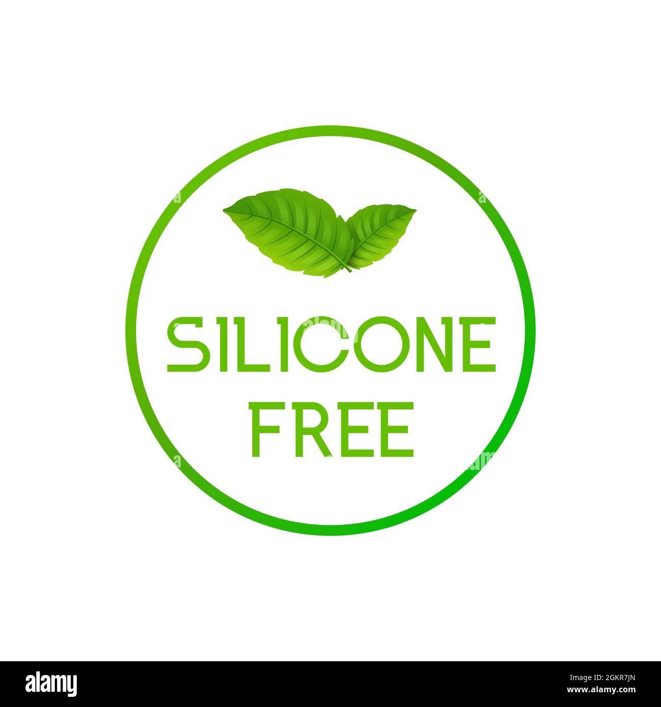 Symbole sans silicone. Symbole vectoriel sans silicone Image ...