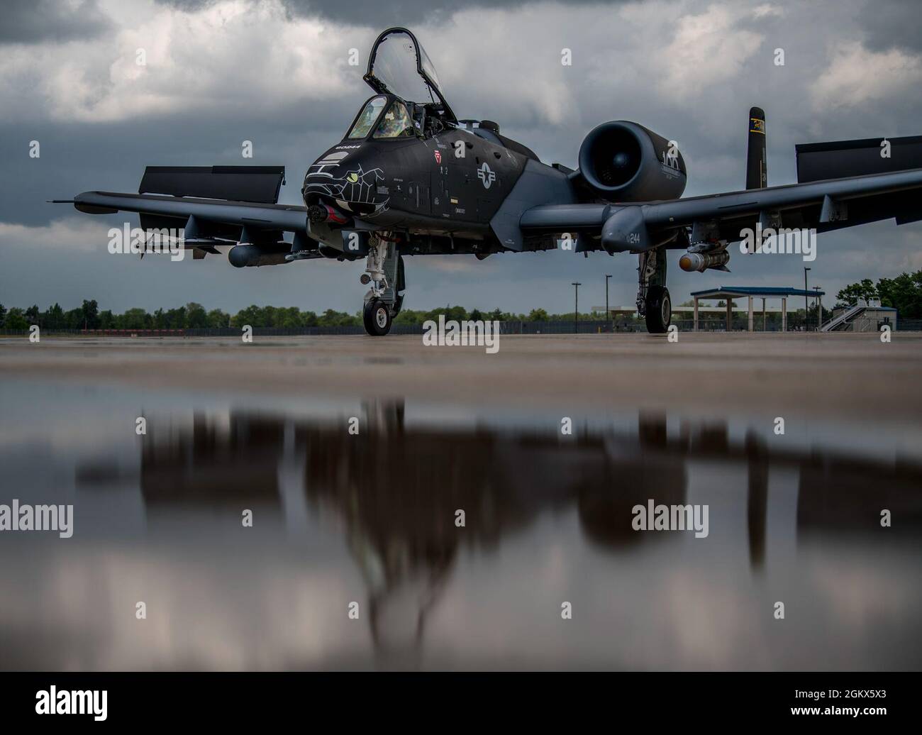 Un avion Thunderbolt II A-10C avec la 122e aile de Fighter, fort Wayne ...