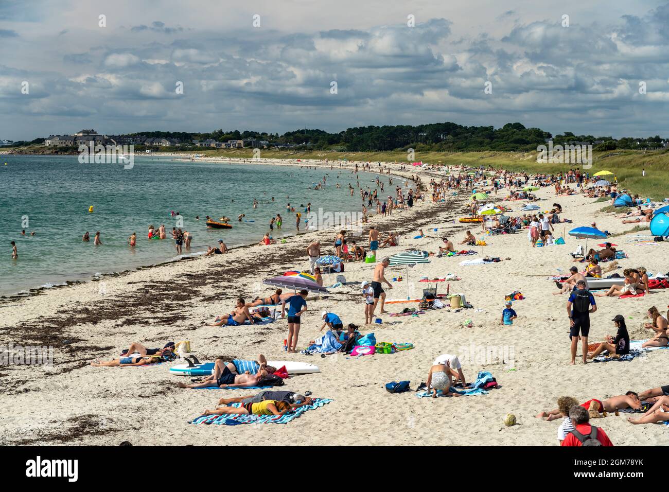 Der Strand von Kerver Plage de Kerver, Saint-Gildas-de-Rhuys, Bretagne, Frankreich | Kervert ...