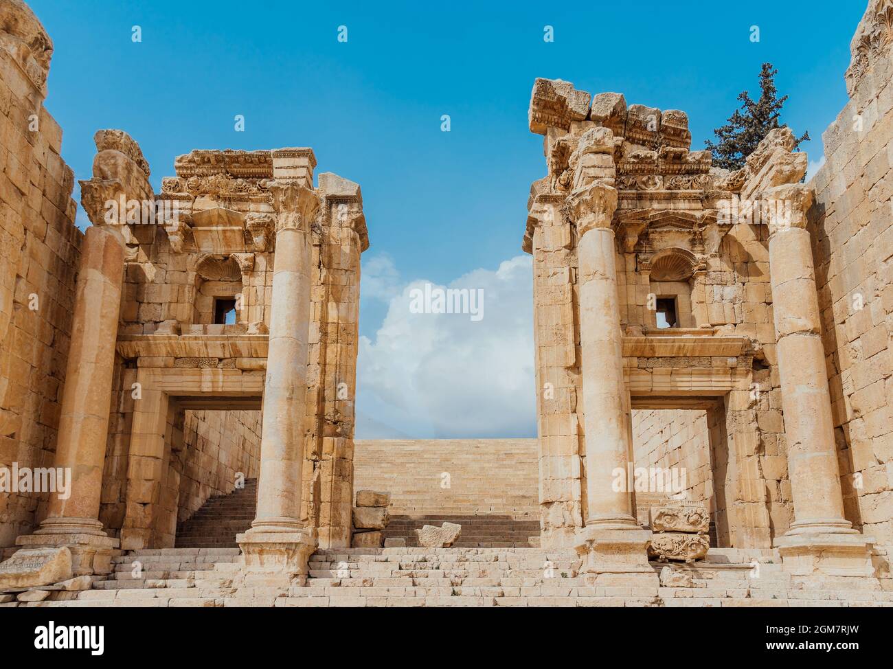 église byzantine jerash Banque de photographies et d’images à haute ...