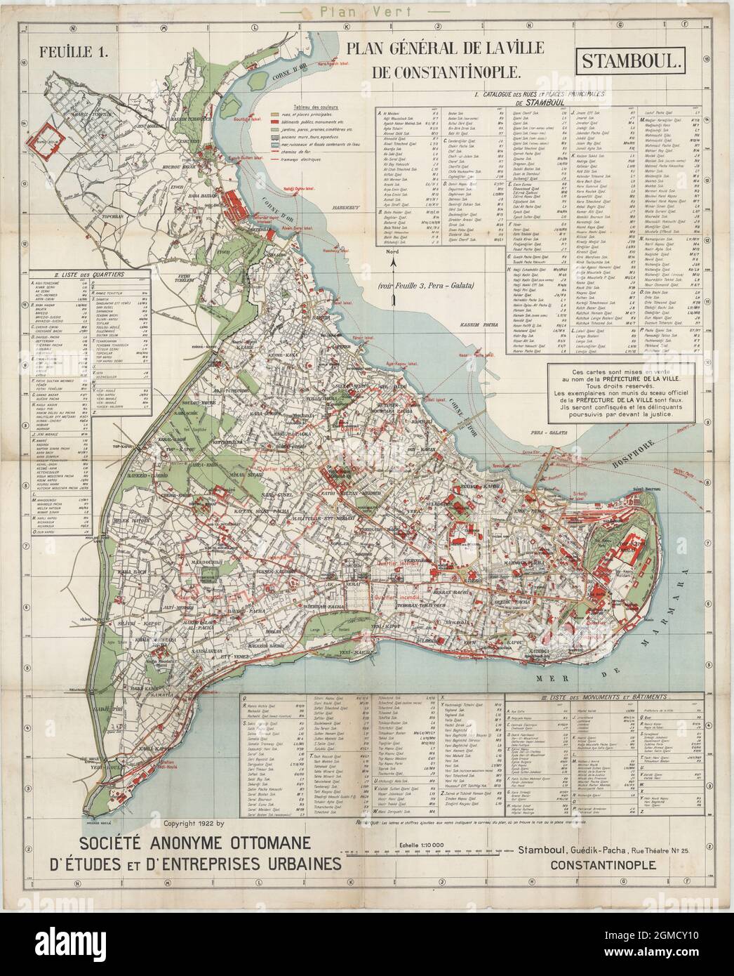 Constantinople Carte Banque d'image et photos - Alamy