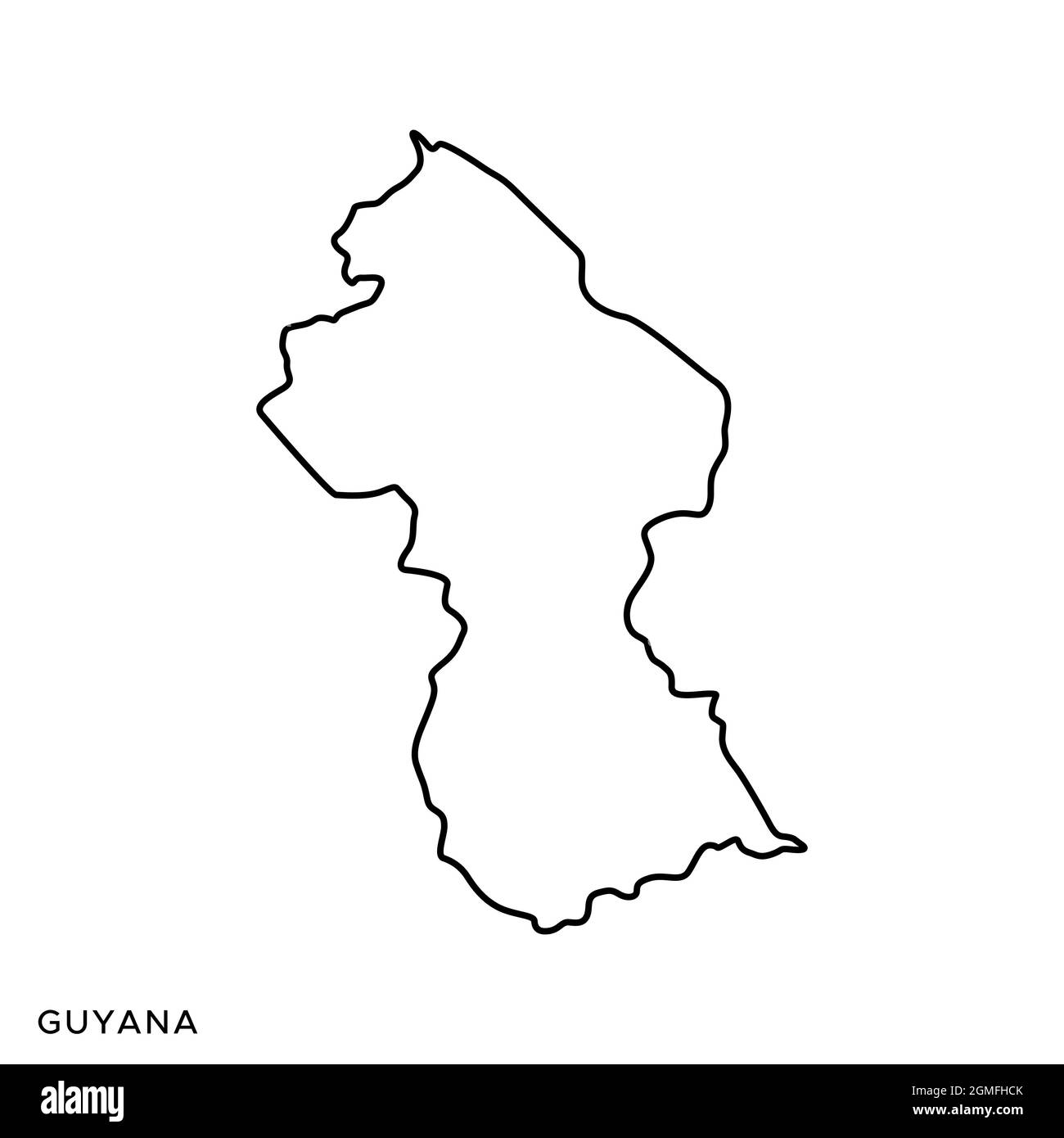 Carte de guyane Banque de photographies et d’images à haute résolution ...