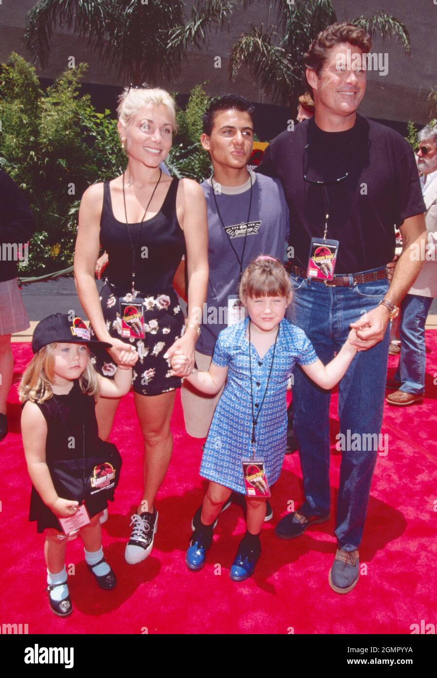 David hasselhoff et sa famille Banque de photographies et d’images à ...