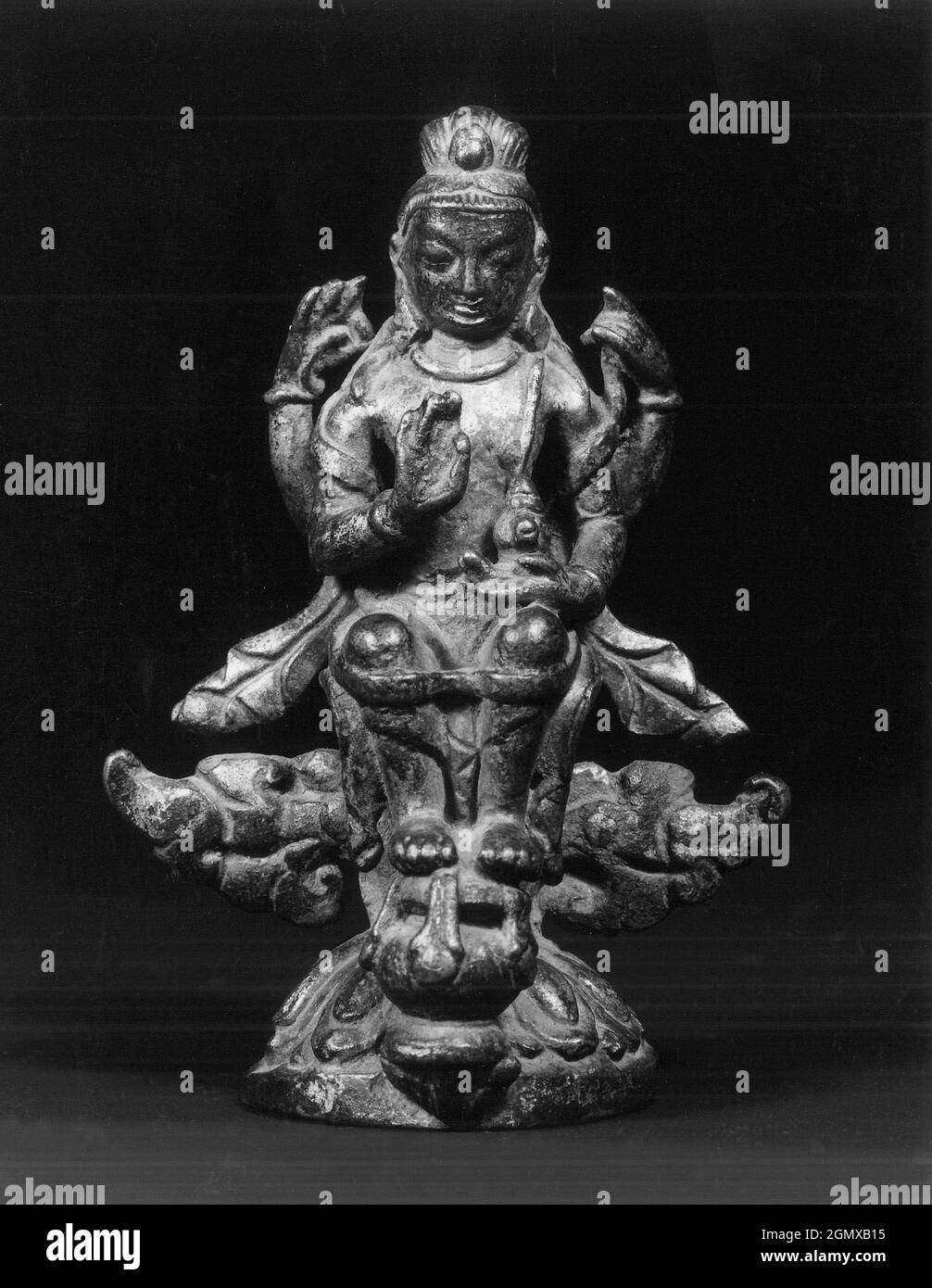 Shiva à quatre bras Banque d'images noir et blanc - Alamy