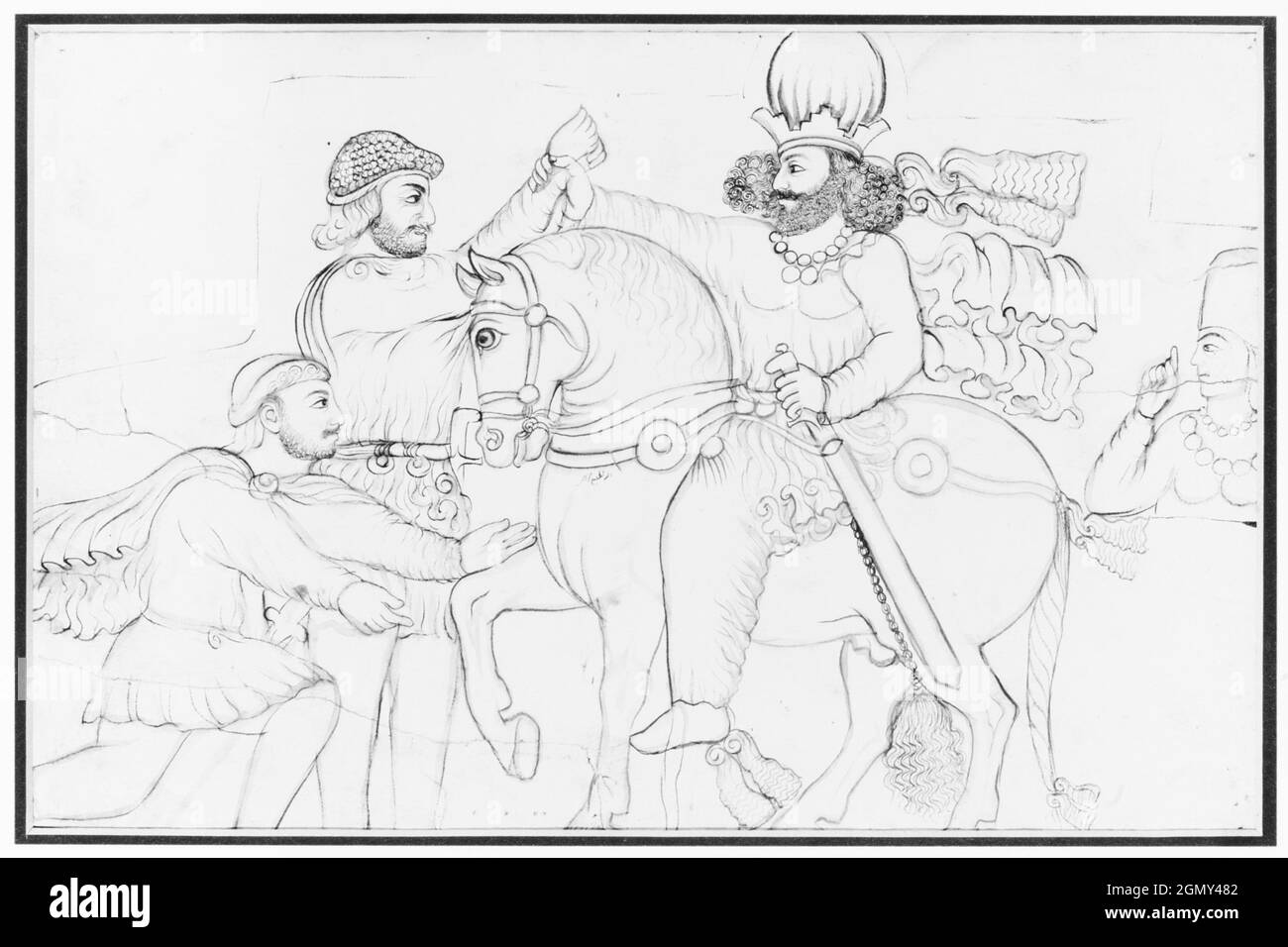 Dessin de roche Banque d'images noir et blanc - Alamy