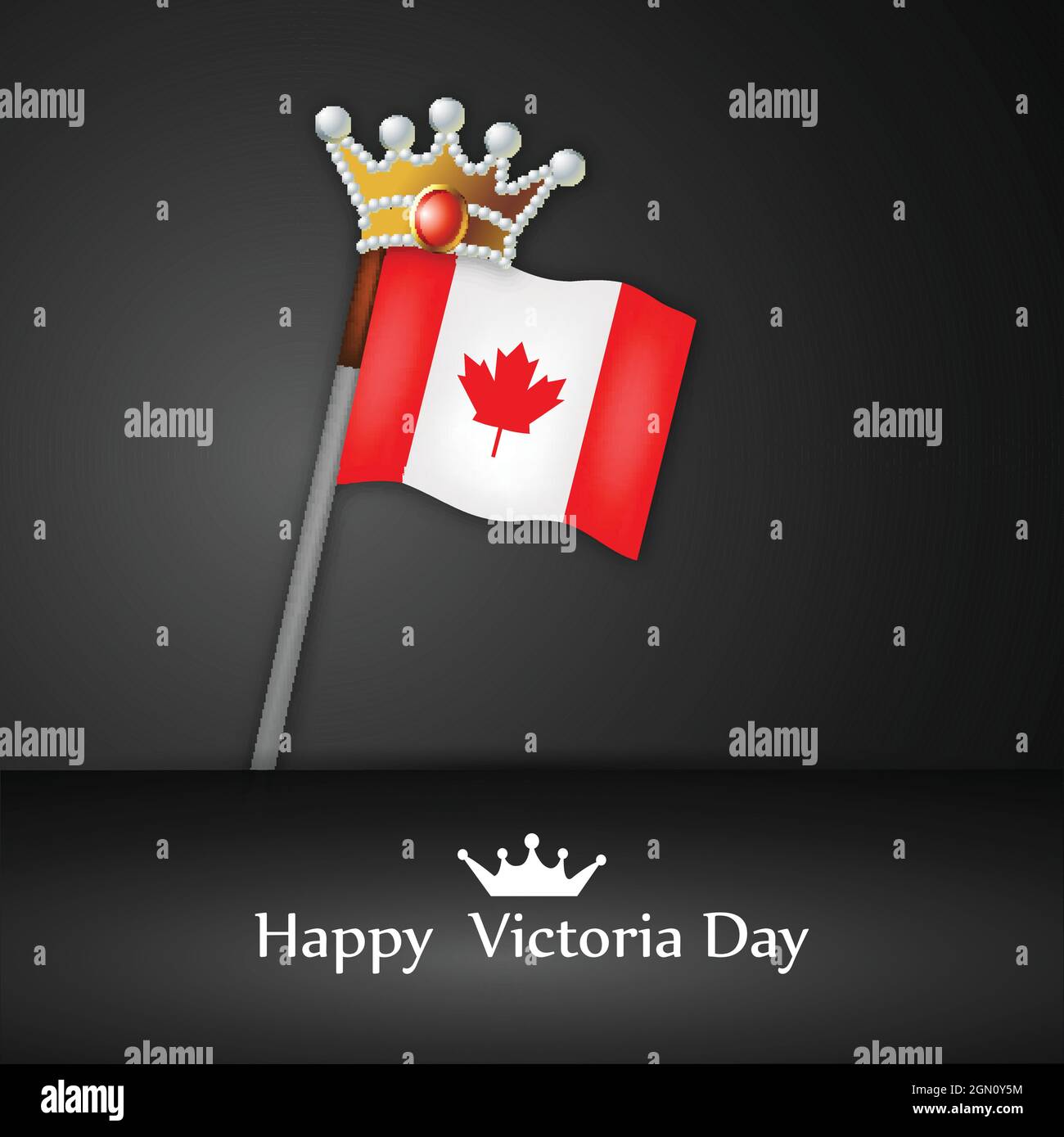 Drapeau de la reine Banque d'images vectorielles - Alamy