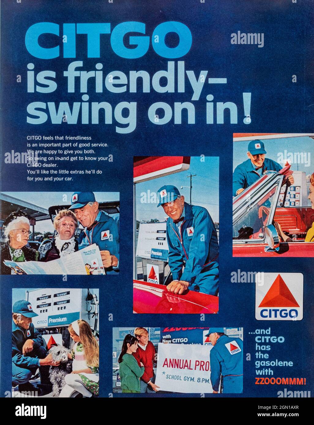 1960s gas station Banque de photographies et d’images à haute ...