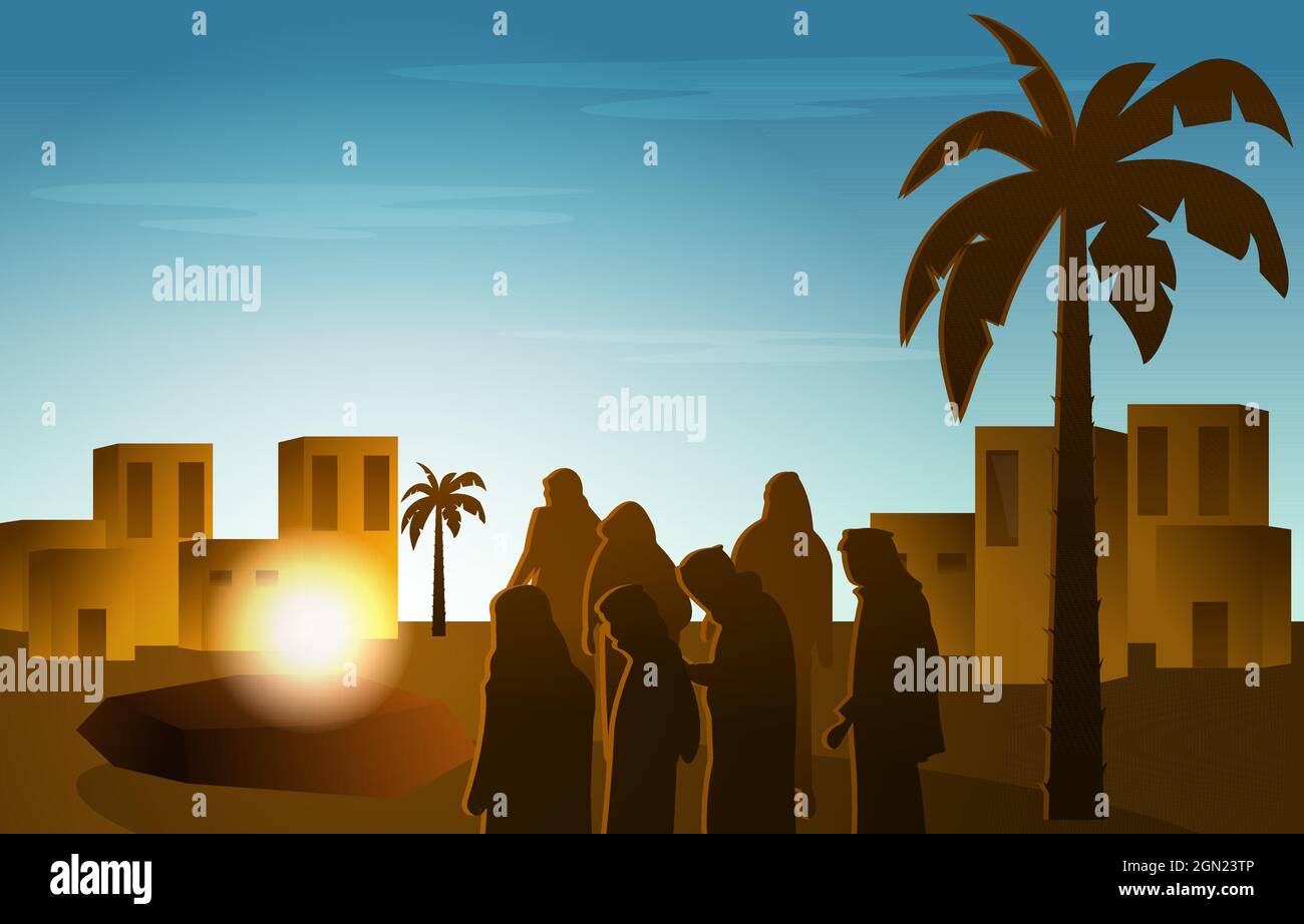 Prophet muhammad preaching Banque d'images vectorielles - Alamy