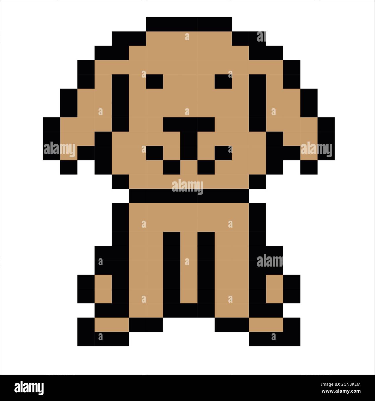 Chien pixel art Banque de photographies et d’images à haute résolution ...