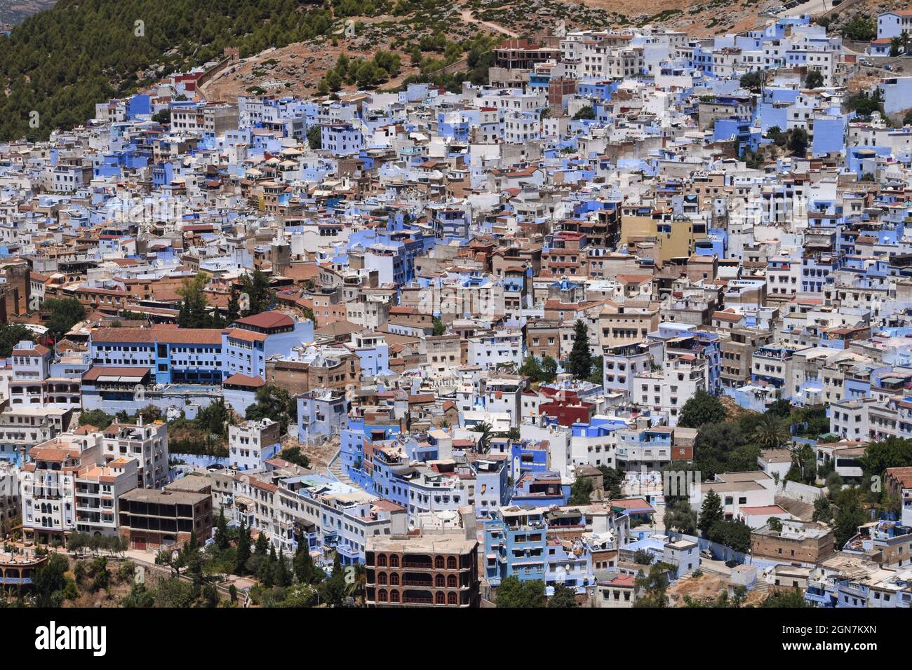 Chefchaouen vu de Banque de photographies et d’images à haute ...