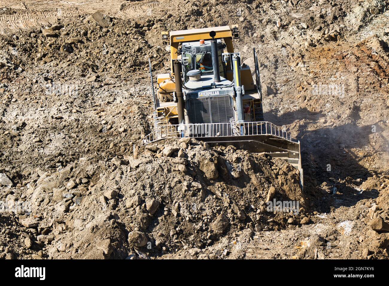 SYDNEY, AUSTRALIE - 03 septembre 2021 : un terrain d'excavation de ...