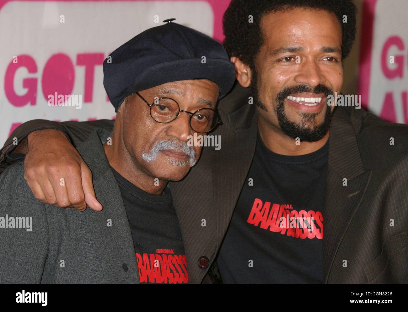 Melvin Peebles et Mario van Peebles assistent aux 14e Gotham Awards ...