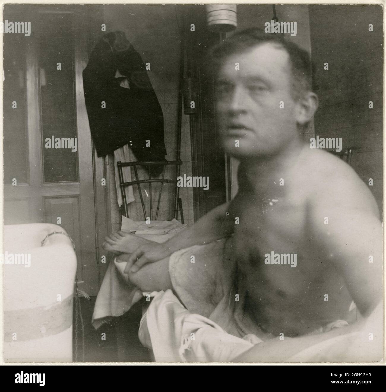 Edvard Munch, autoportrait photo 'à la Marat', 1908–09 Photo Stock - Alamy