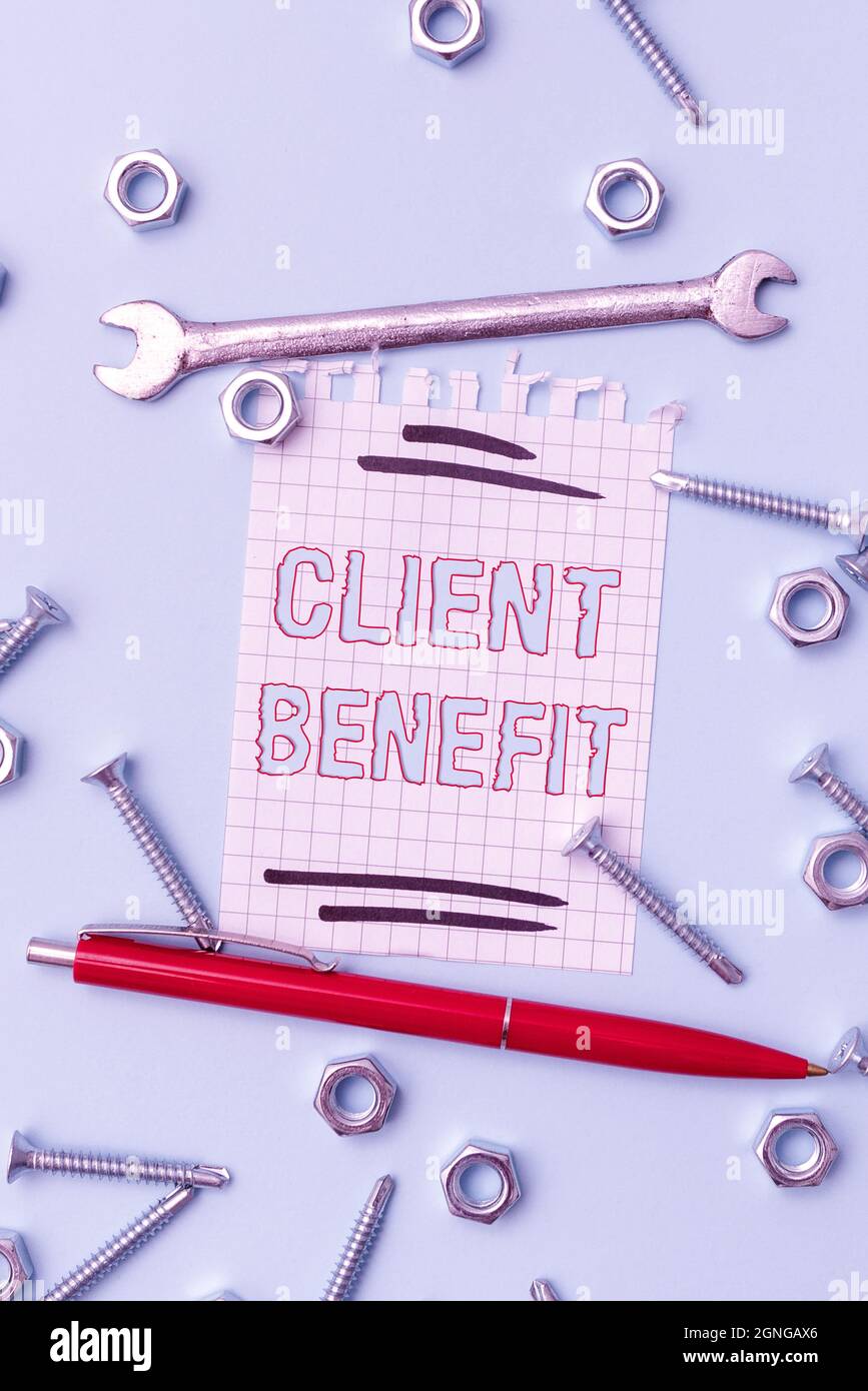 Affichage conceptuel avantage client. Aperçu de l'entreprise valeur ...