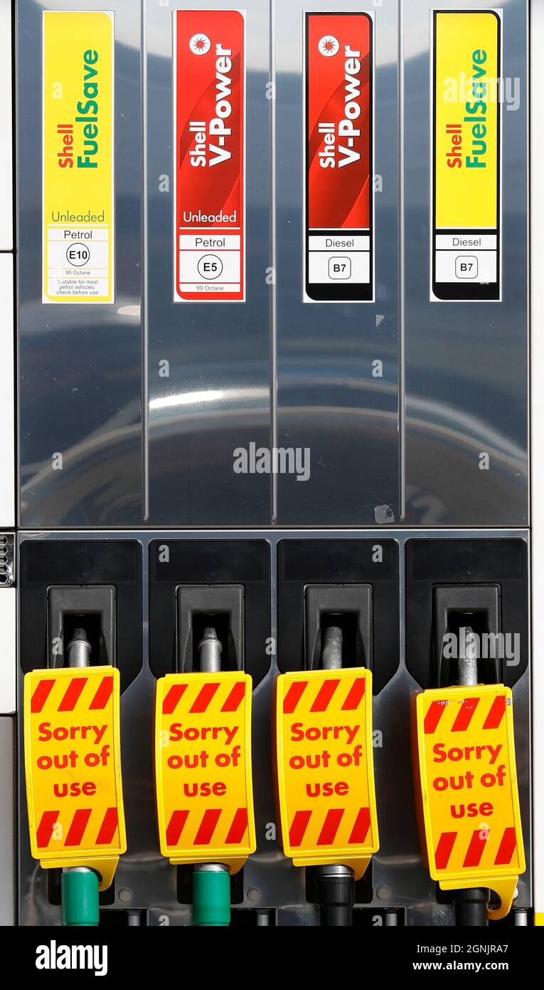 Pompe carburant shell Banque de photographies et d’images à haute ...