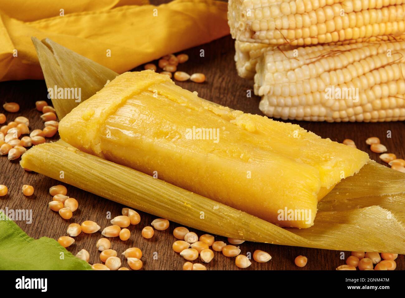 Pamonha, doce de milho tradicional do Brasil Photo Stock - Alamy