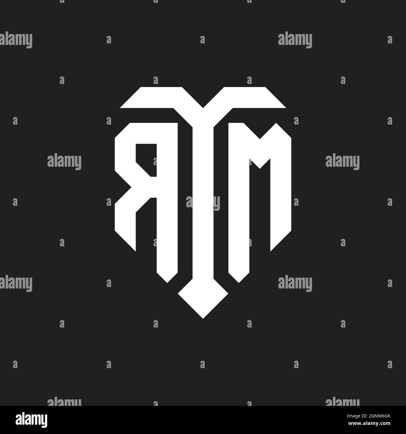 Lettre initiale du monogramme du logo, conception du logo, lettre du ...