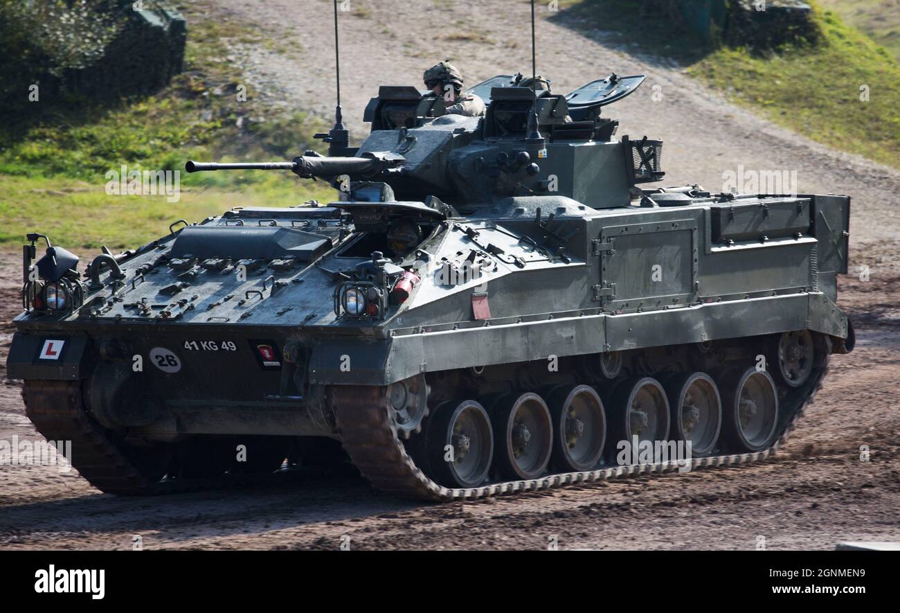 British army warrior tank Banque de photographies et d’images à haute ...