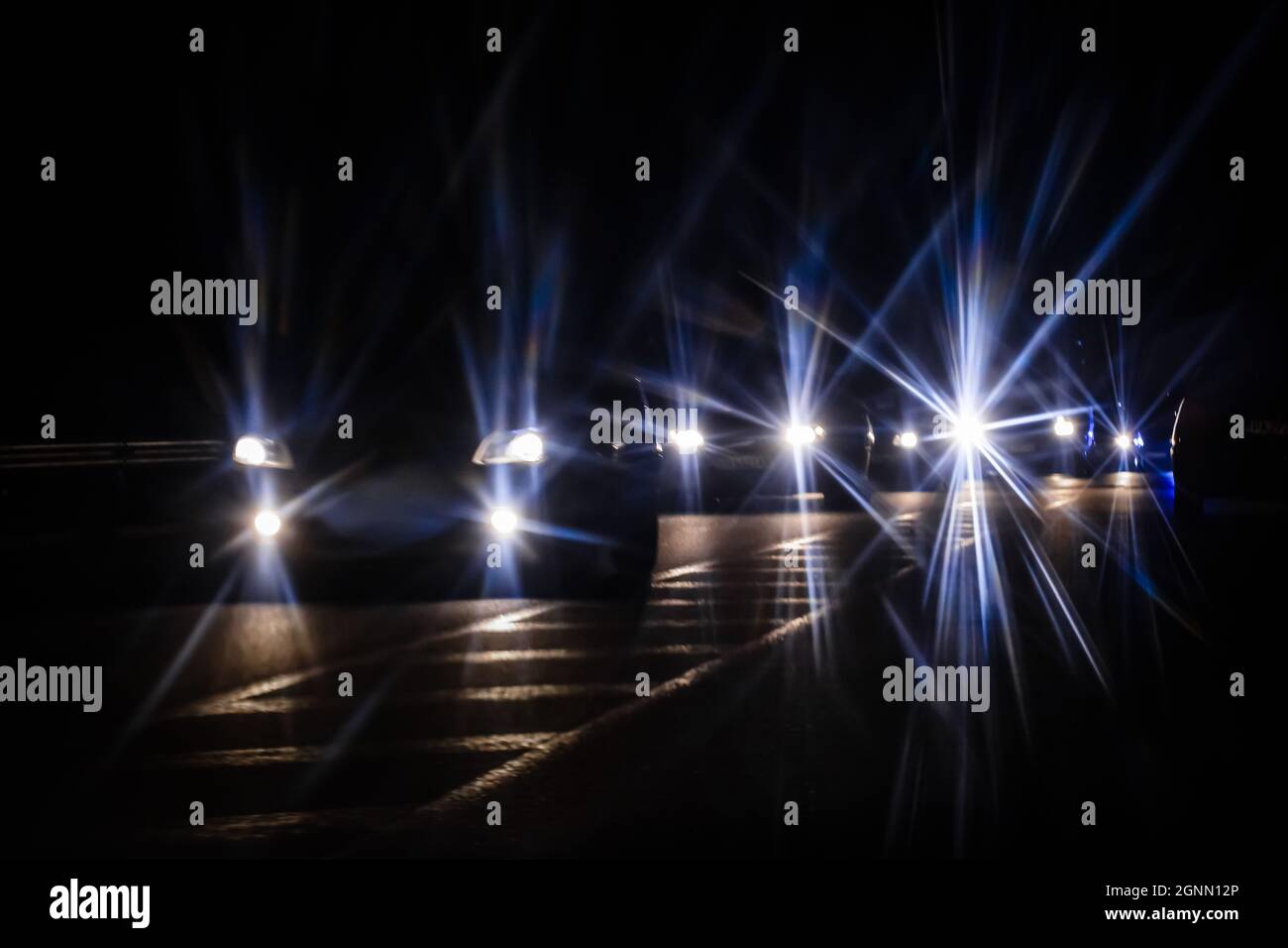 Feux de voiture ville Banque de photographies et d’images à haute ...