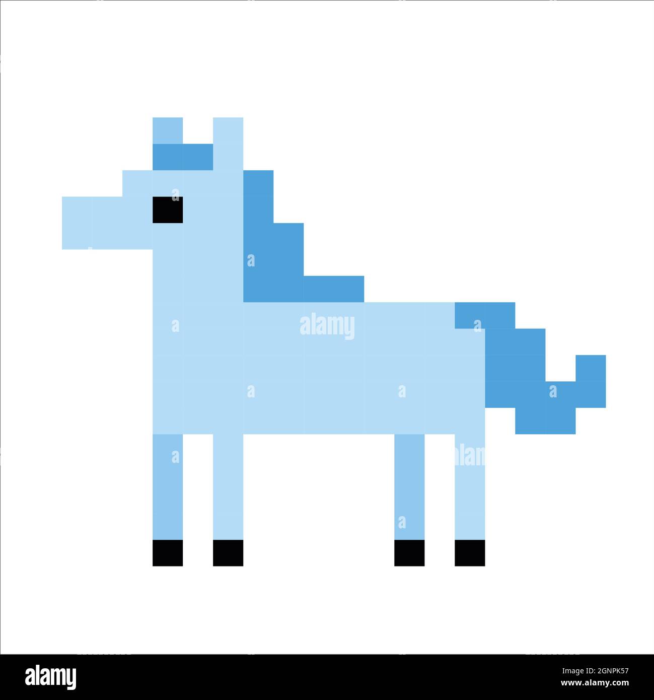 Pixel Art Cheval Banque d'image et photos - Alamy