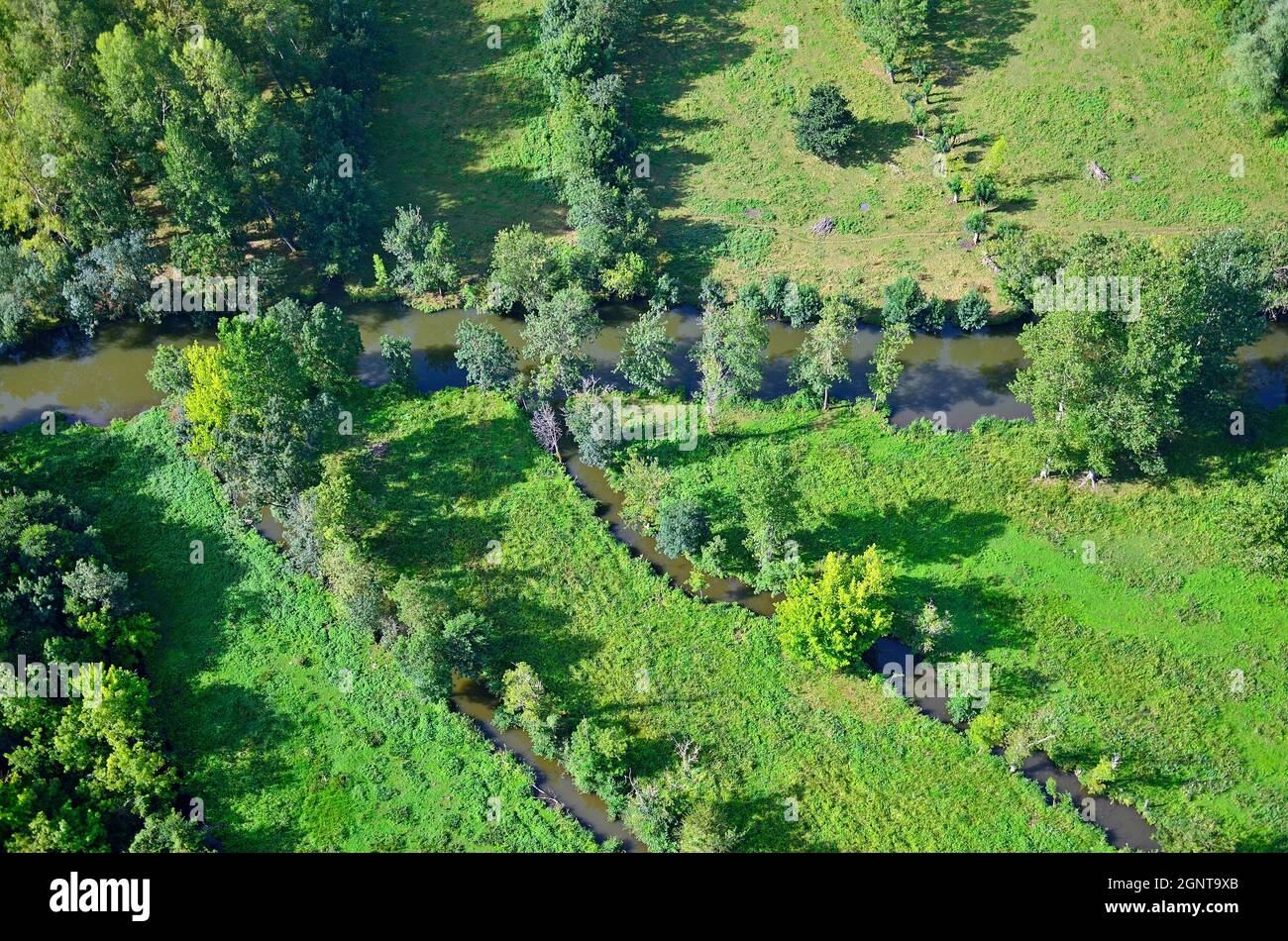 France, deux-Sèvres (79), le Marais Poitevin, la Venise verte, Coulon ...