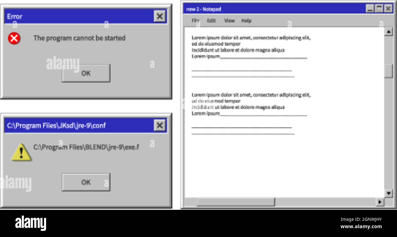 Windows xp Banque d'images vectorielles - Alamy