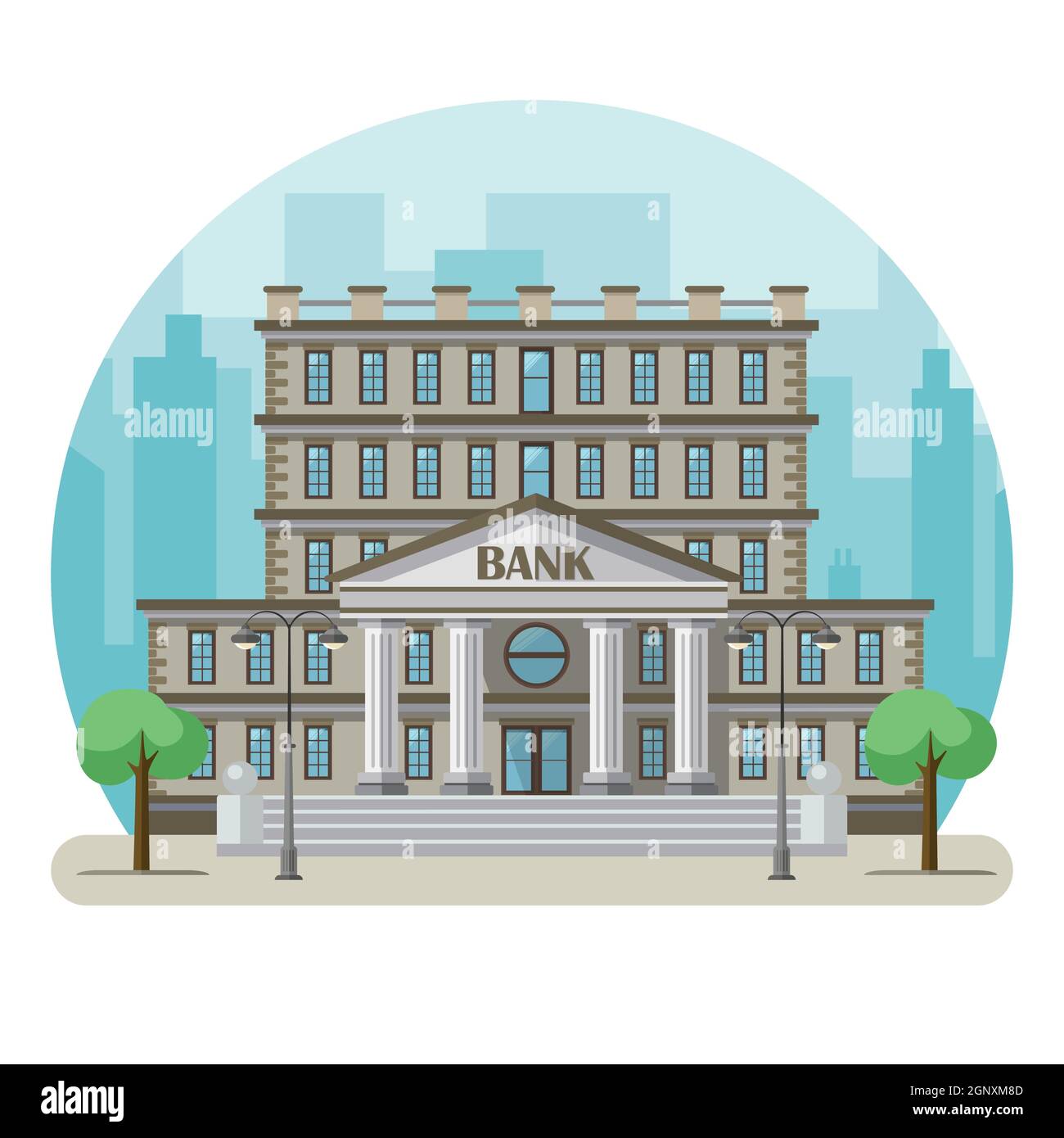 Ville de banque Banque d'images vectorielles - Alamy