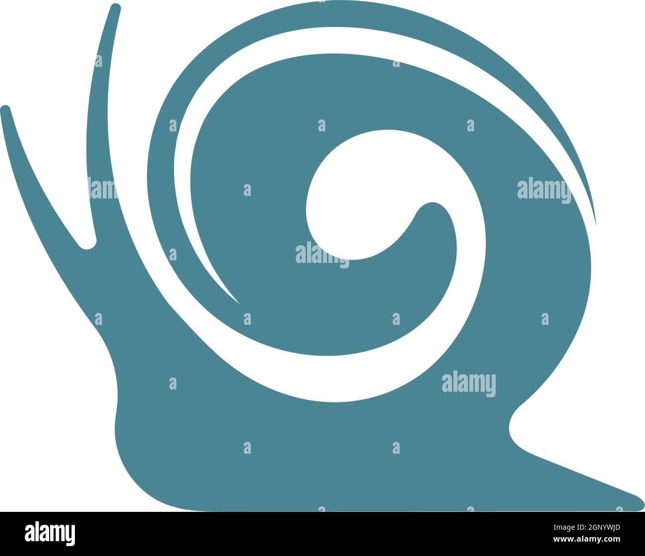 Logo escargot icône dessin illustration vecteur Image Vectorielle Stock ...