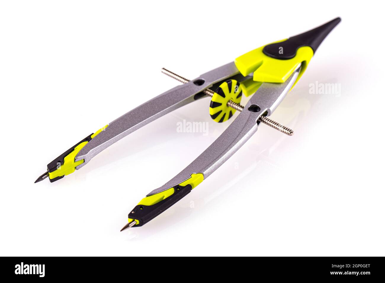 Le dessin en couleur compas sur fond blanc Photo Stock - Alamy