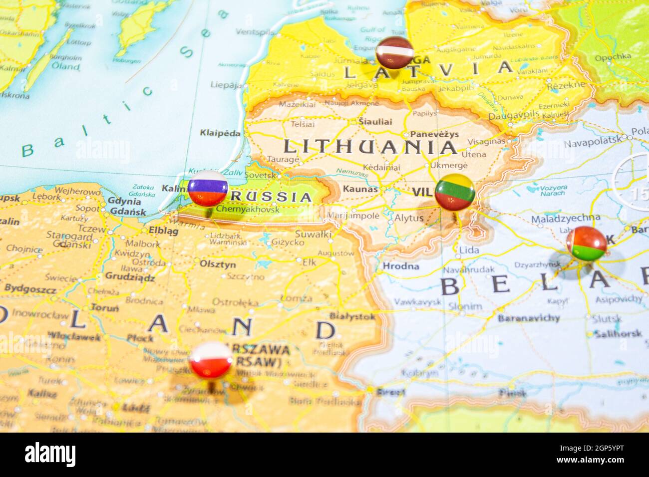 Baltic countries political map baltic Banque de photographies et d ...